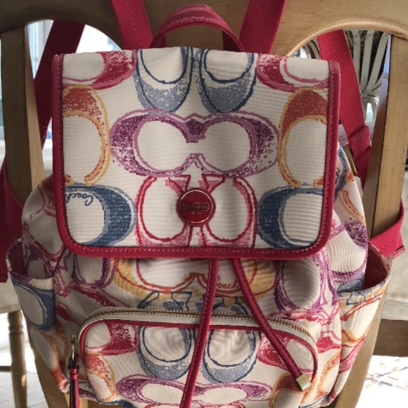 Accessories | Coach Monogrammed Backpack | Poshmark
